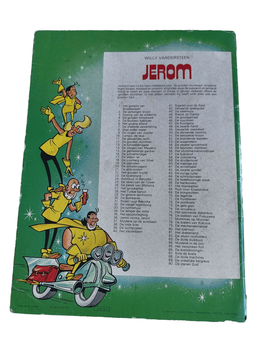 Jerom 90 - De stenen god - Boekenwurmpje.nl